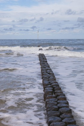 Breakwater On Beach On Island Amrum Editorial Stock Photo - Stock Image ...