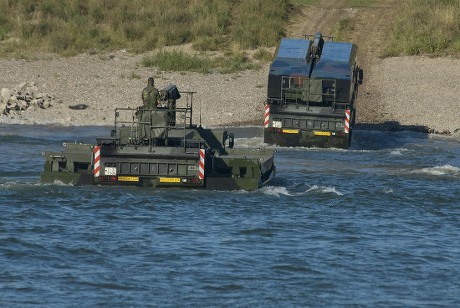 Two M3 Amphibious Vehicles Bundeswehr Federal Editorial Stock Photo ...