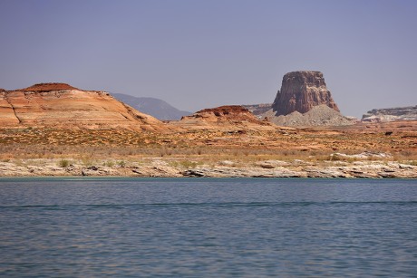 View Antelope Point Marina Tower Butte Editorial Stock Photo - Stock ...