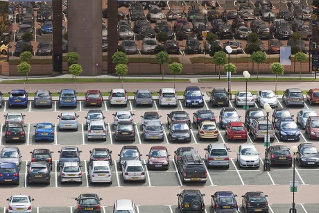 Aerial View Public Car Park Manchester Editorial Stock Photo - Stock ...