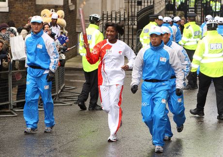 Olympic Torch Relay, Downing Street, London, Britain - 06 Apr 2008 ...