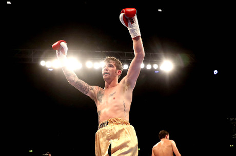 Superlightweight Contest Chris Adaway Celebrates After Editorial Stock ...