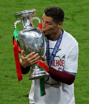 Cristiano Ronaldo Portugal Kissing Trophy Editorial Stock Photo - Stock Image | Shutterstock