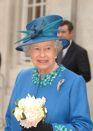 Hrh Queen Elizabeth Ii Opens New Editorial Stock Photo - Stock Image ...
