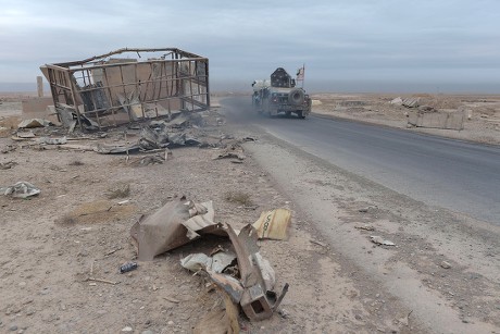 Iraqi Armoured Vehicle Passes Destroyed Isis Editorial Stock Photo ...