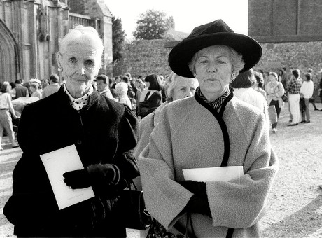 Wedding Winchester Cathedral Lady Oswald Mosley Editorial Stock Photo ...