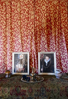 Traditional Tudor Decorations Display Tudor Banquet Editorial Stock ...