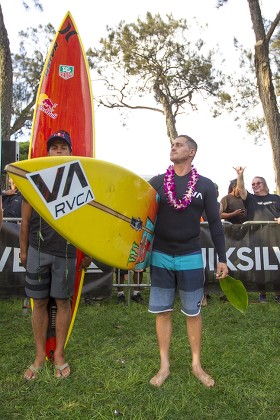 Makua Rothman Ready Paddle Out During Editorial Stock Photo - Stock ...