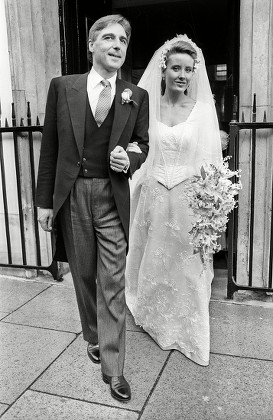 Wedding Marcia Levesongower Jonathan Bulmer St Editorial Stock Photo ...