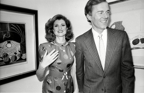 Arianna Stassinopoulos Her Husband Michael Huffington Editorial Stock ...