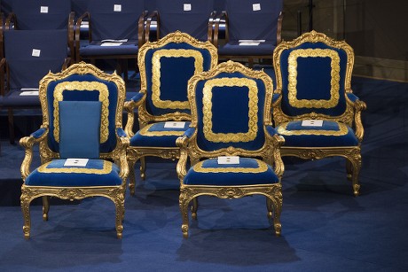 Chairs On Stage Nobel Prize Editorial Stock Photo - Stock Image ...
