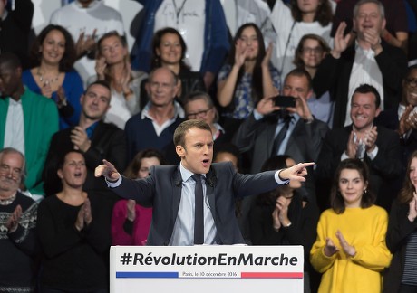 Emmanuel Macron Head Political Movement En Editorial Stock Photo ...