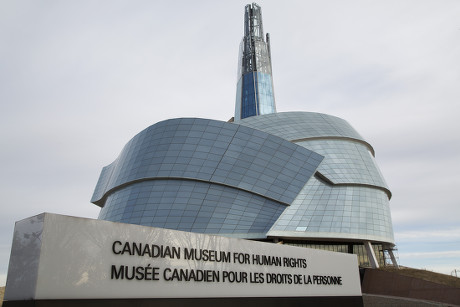 Facade Canadian Museum Human Rights Winnipeg Editorial Stock Photo ...