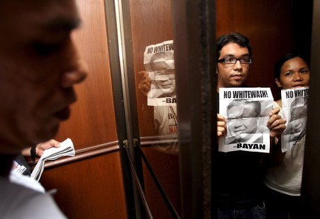 Filipino Activists Hold Images Former Supreme Editorial Stock Photo ...
