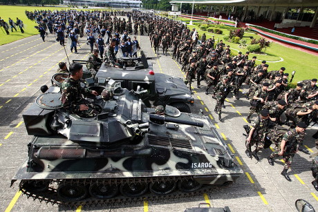 Filipino Army Soldiers Formation During Mustering Editorial Stock Photo ...
