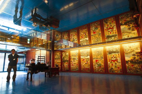 Temple Staff Looks On Hall Wall Editorial Stock Photo - Stock Image ...