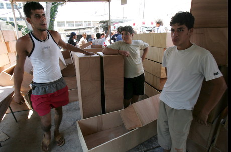 Lebanese Stack Coffins Governemental Hospital Tyre Editorial Stock ...