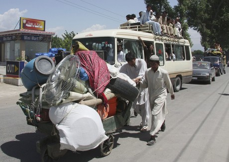 People Flee Mingora Main Town Restive Editorial Stock Photo - Stock ...
