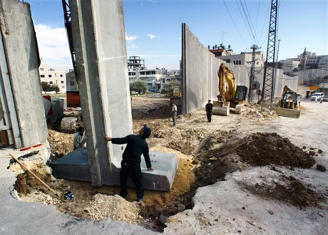 9meterhigh Cement Slab Separation Wall Fitted Editorial Stock Photo ...