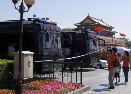 Riot Police Armoured Buses Parked Immediately Editorial Stock Photo ...