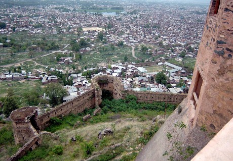 View Srinagar City Hari Parbat Fort Editorial Stock Photo - Stock Image ...