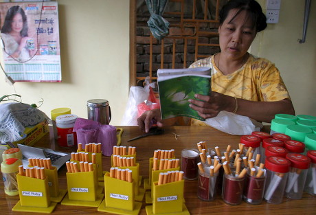 Cigarettes Displayed Shop Street Yangoon Myanmar Editorial Stock Photo ...