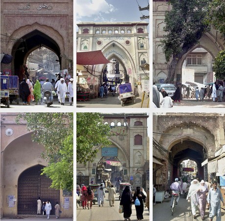 Combo Picture Shows Gates Lahore City Editorial Stock Photo - Stock ...