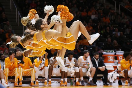 Tennessee Cheerleaders Do Back Flip During Editorial Stock Photo ...