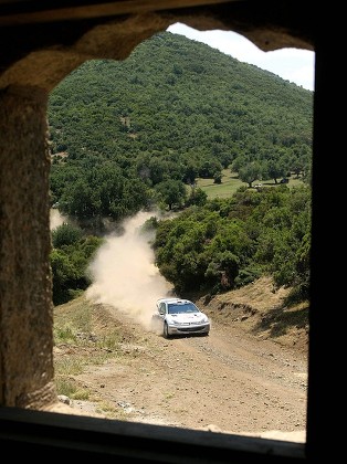Rally Car Seen Through Window Old Editorial Stock Photo - Stock Image ...