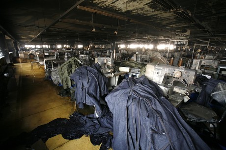Damaged Sewing Machines Clothes Seen After Editorial Stock Photo ...