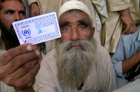 Flood Victim Displays His Unhcr United Editorial Stock Photo - Stock ...