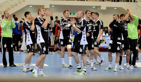 Members Handball Team Thw Kiel Celebrating Editorial Stock Photo ...