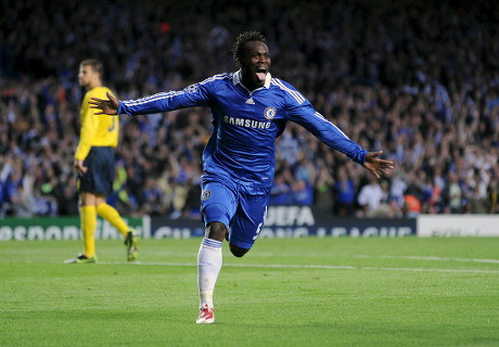 Michael Essien Chelsea Celebrates Scoring First Editorial Stock Photo ...