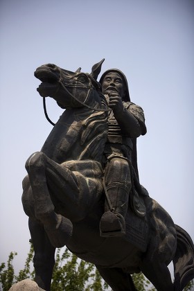 Large Statue Late Mongolian Ruler Genghis Editorial Stock Photo - Stock ...