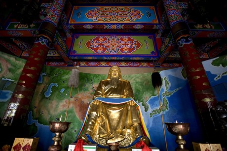 Large Statue Late Mongolian Ruler Genghis Editorial Stock Photo - Stock ...