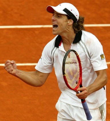 Argentine Gaston Gaudio Celebrates After Winning Editorial Stock Photo ...