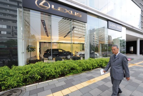 Japanese Businessman Walks Past Toyota Lexus Editorial Stock Photo ...