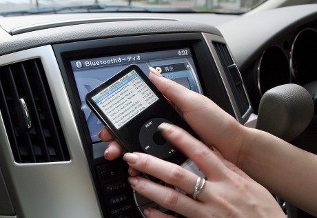 Japanese Model Holds Ipod Attached Bluetooth Editorial Stock Photo ...