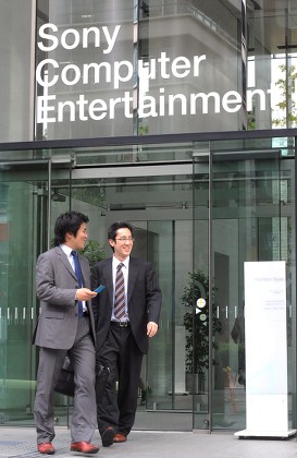 Japanese Businessmen Walk Outside Sony Computer Editorial Stock Photo ...