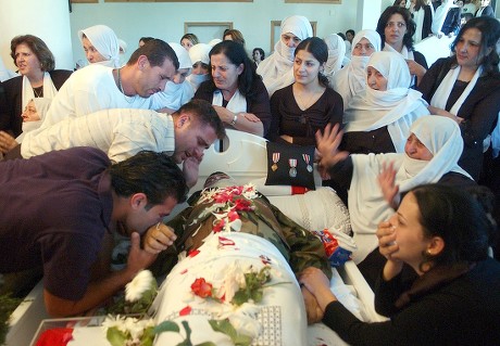 Lebanese Druze Mourn Over Body Soldier Editorial Stock Photo - Stock ...