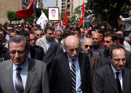 Lebanese Druz Leader Walid Jumblatt C Editorial Stock Photo - Stock ...