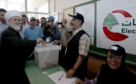 Lebanese Candidate Leader Future Movement Saad Editorial Stock Photo ...