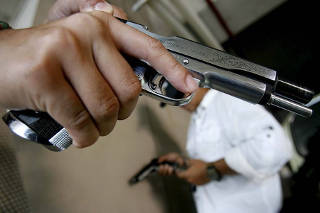 Filipino Man Shows His 45mm Caliber Editorial Stock Photo - Stock Image ...