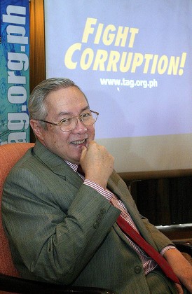 Dr Mahar Mangahas Sits Infront Screen Editorial Stock Photo - Stock ...