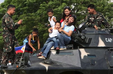Filipino Mother Tries Calm Her Child Editorial Stock Photo - Stock ...