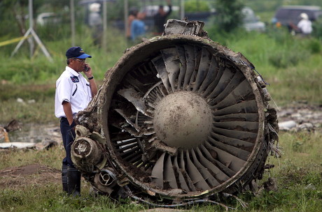 Indonesian Flight Accident Investigator Stands Next Editorial Stock ...