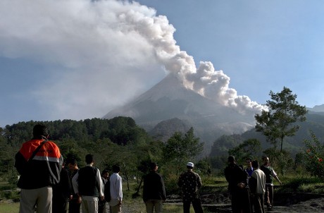 Lava Flows Mount Merapi Volcano Seen Editorial Stock Photo - Stock ...