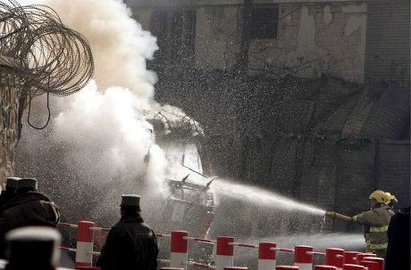 Firemen Operate Site After Bomb Exploded Editorial Stock Photo - Stock ...