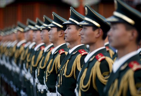 China Paramilitary Police Arms Tiananmen - Nov 2007 Stock Pictures ...