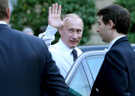 Russian Prime Minister Vladimir Putin Waves Editorial Stock Photo ...